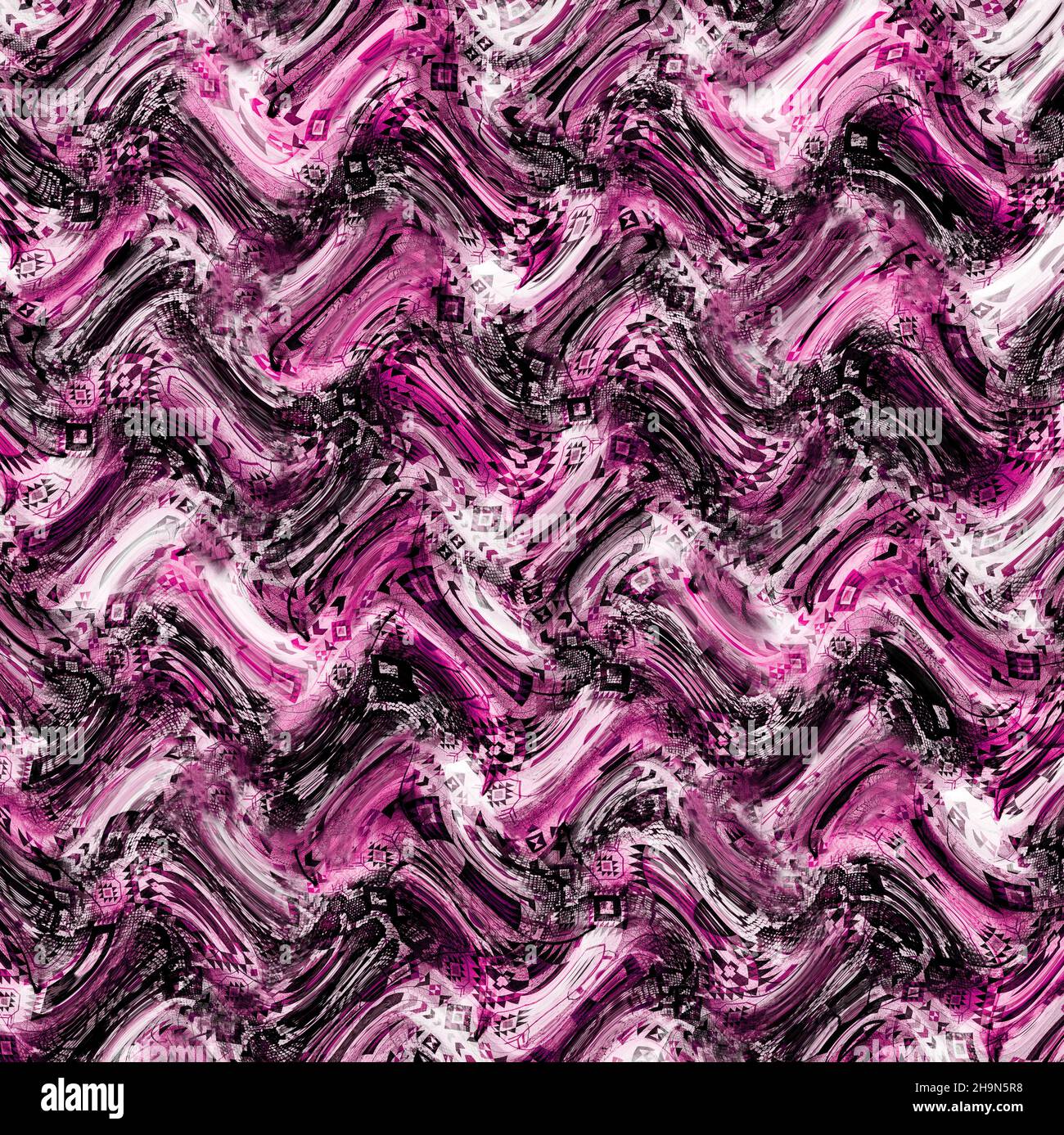 Abstract Hand Drawing Leopard Animal Skin Shapes with Psychedelic ...