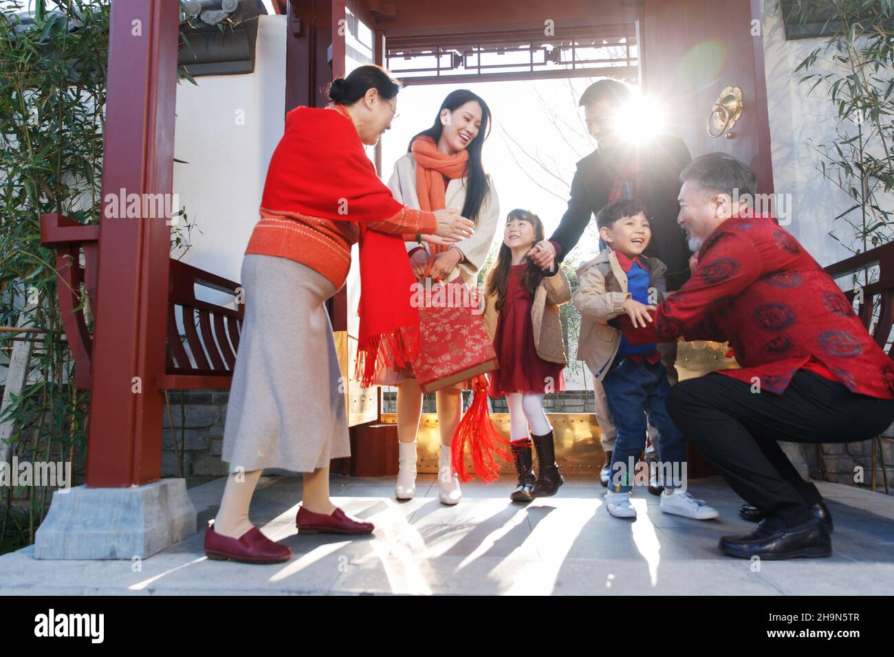 Reunite with family hi-res stock photography and images - Alamy