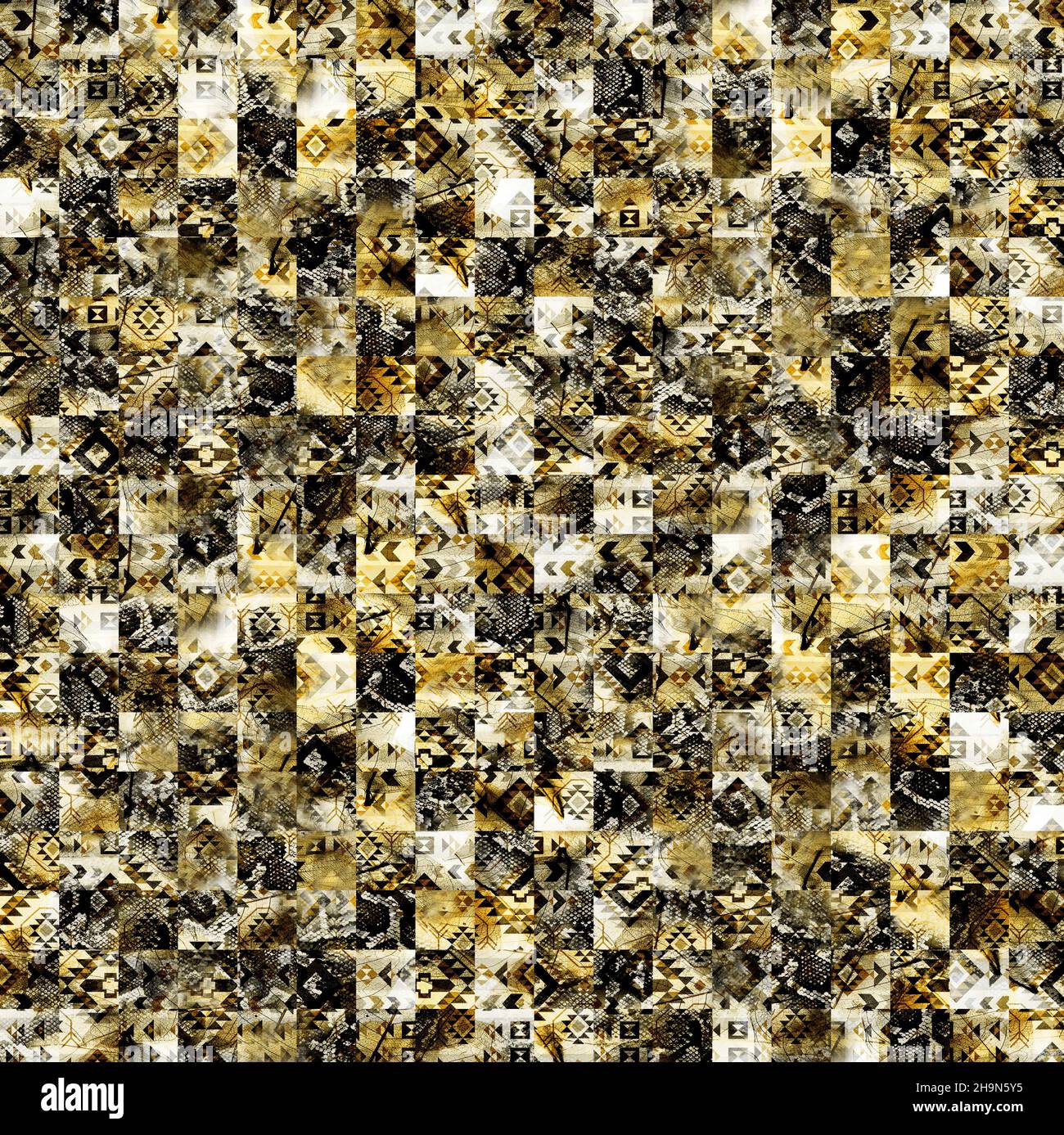 Abstract Hand Drawing Leopard Animal Skin Shapes with Psychedelic ...