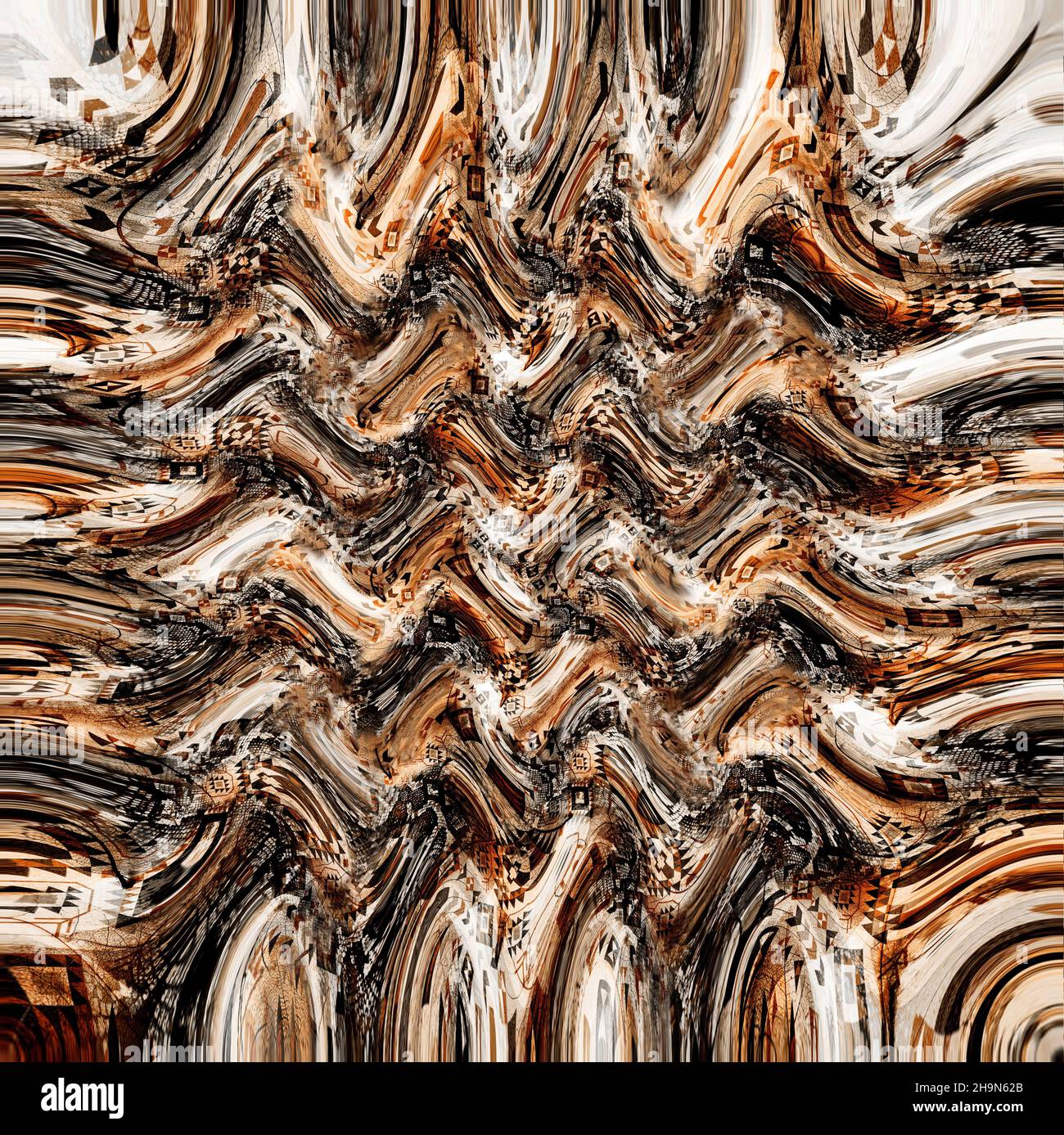 Abstract Hand Drawing Leopard Animal Skin Shapes with Psychedelic ...