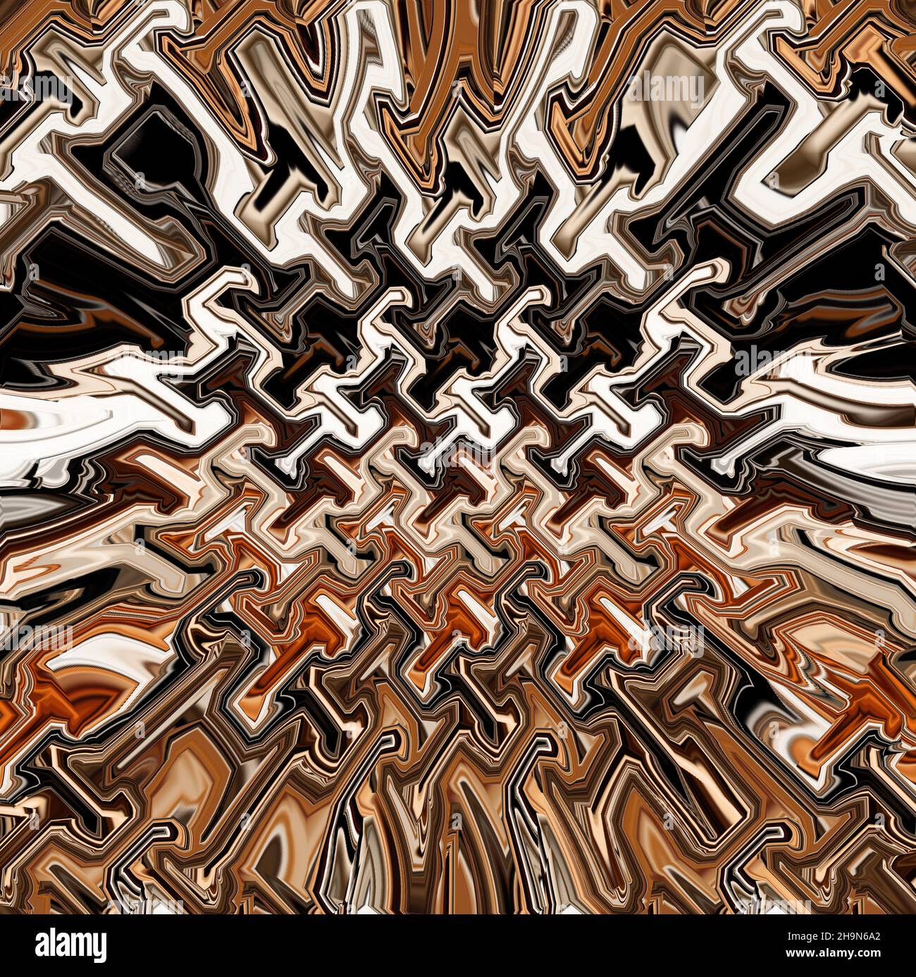 Abstract Hand Drawing Leopard Animal Skin Shapes with Psychedelic ...