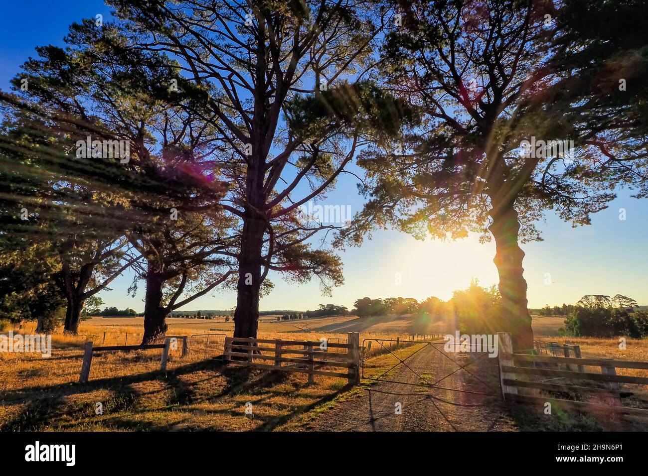 Australian outback fence hi-res stock photography and images - Alamy