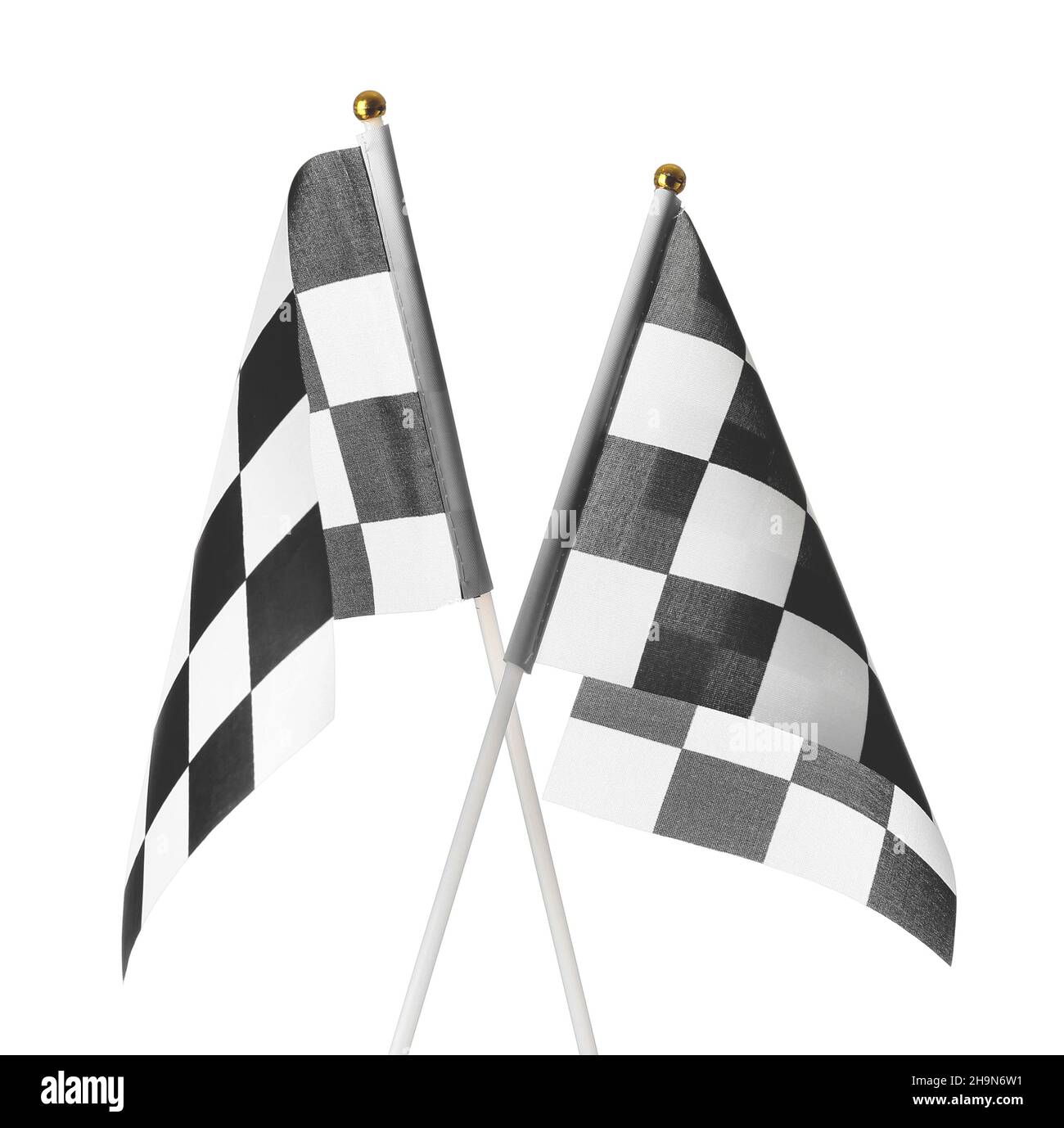 Racing flags isolated on white Stock Photo - Alamy
