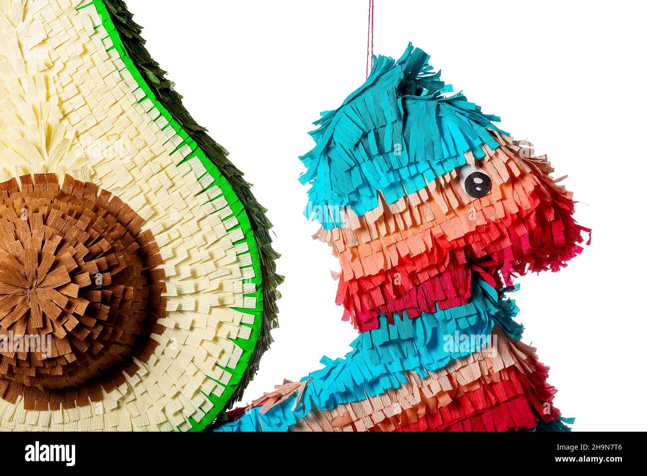 Creative Mexican pinatas on white background Stock Photo - Alamy