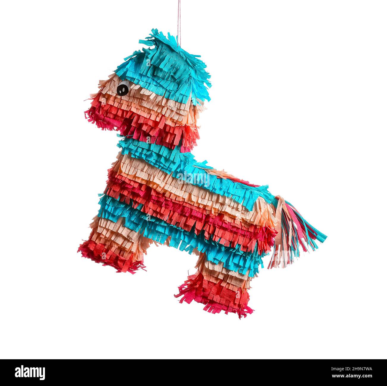 Creative Mexican pinata on white background Stock Photo - Alamy