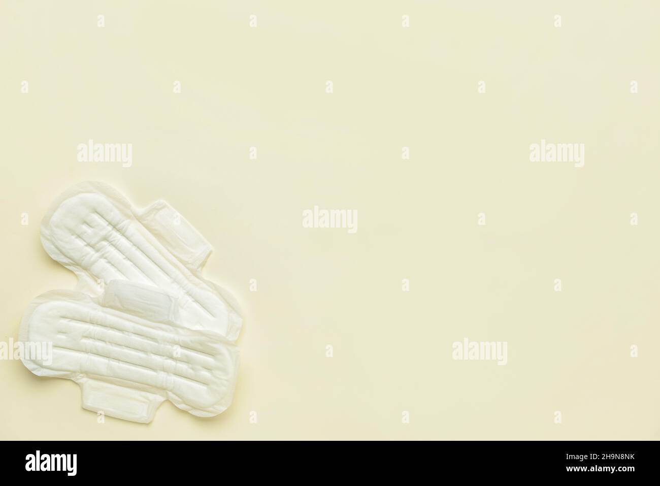 Menstrual pads on light background Stock Photo - Alamy