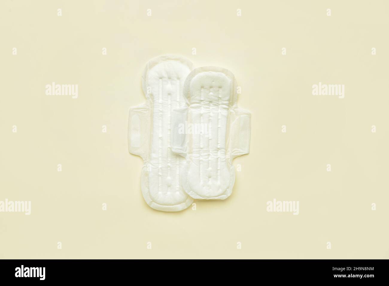 Menstrual pads on light background Stock Photo - Alamy