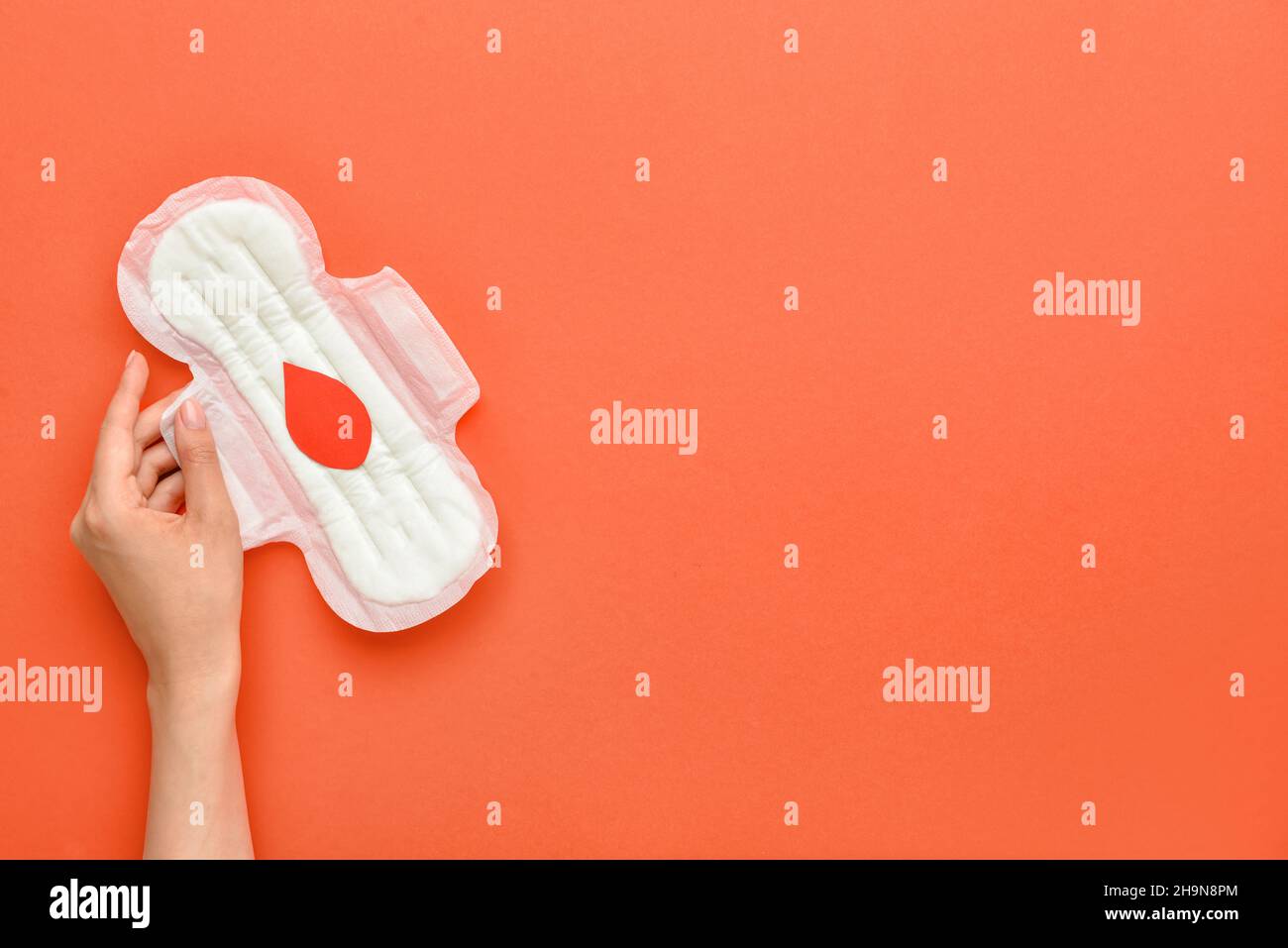 Menstrual pad blood drop hi-res stock photography and images - Alamy