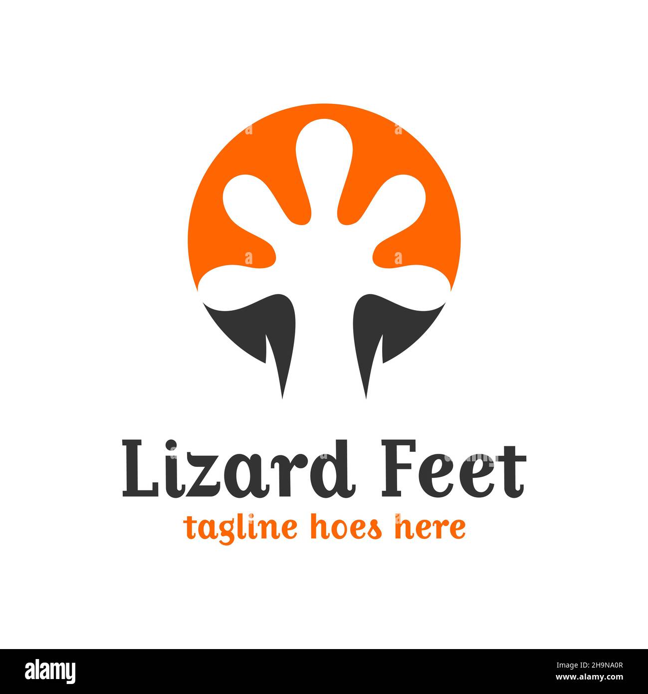 Chameleon Animal Vector Logo Design Stock Photo - Alamy