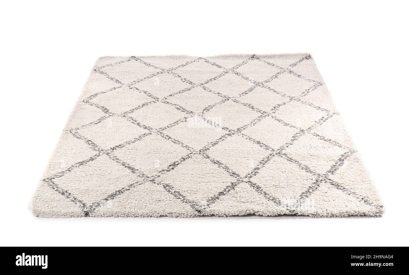 Modern carpet on white background Stock Photo - Alamy