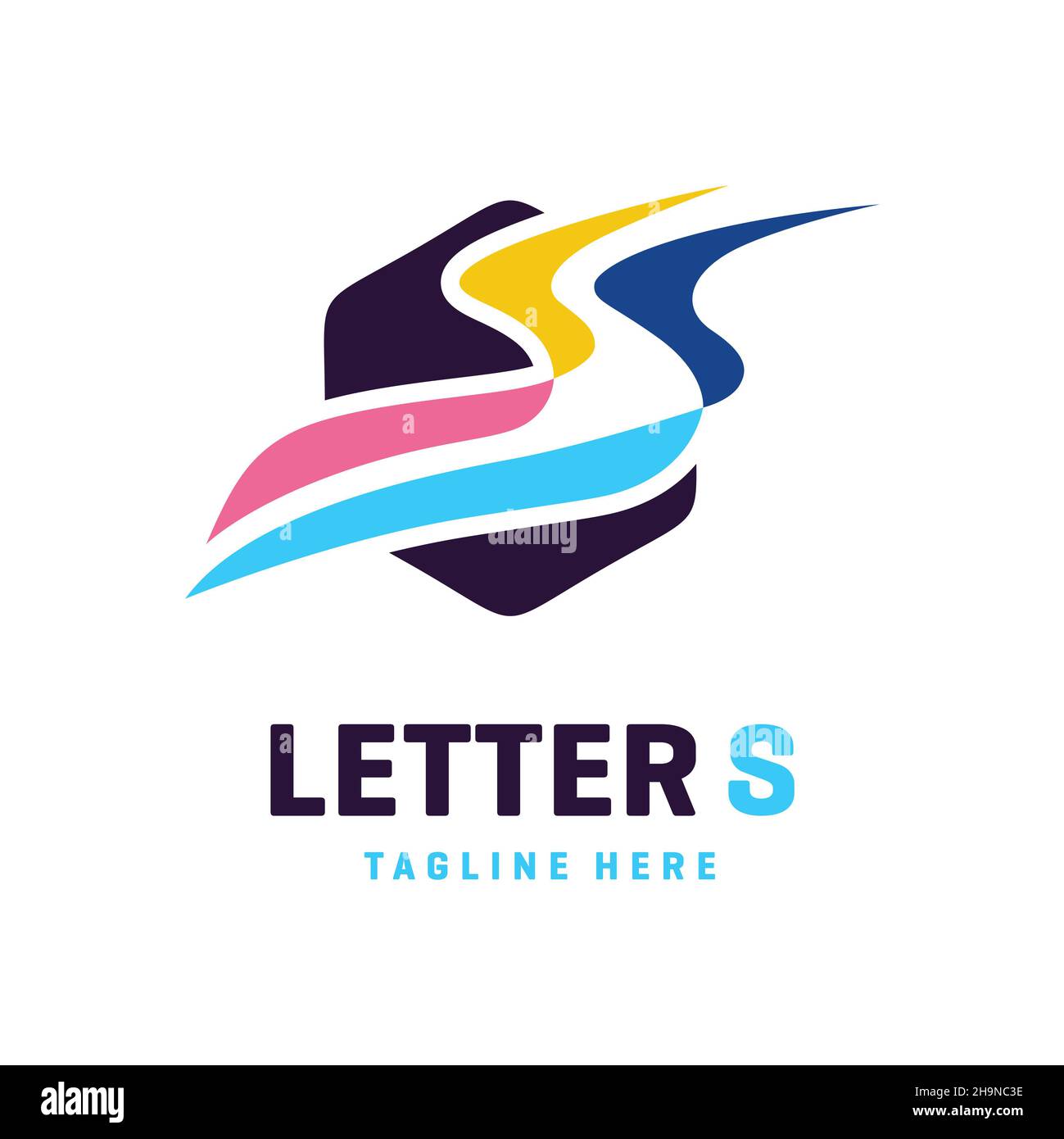 He logo design Cut Out Stock Images & Pictures - Alamy