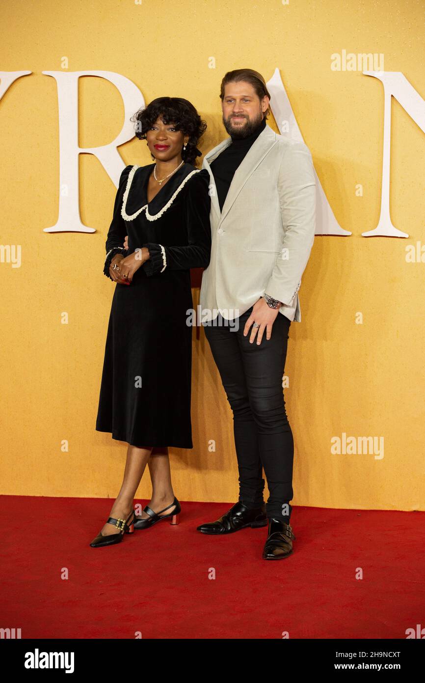Onyi Moss (L), and guest attend the UK Premiere of "Cyrano" at Odeon ...