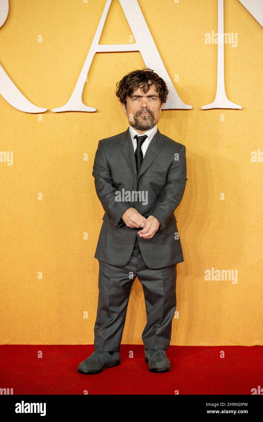 Peter Dinklage attends the UK Premiere of "Cyrano" at Odeon Luxe ...