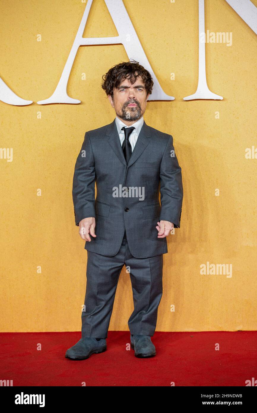 Peter Dinklage attends the UK Premiere of "Cyrano" at Odeon Luxe ...