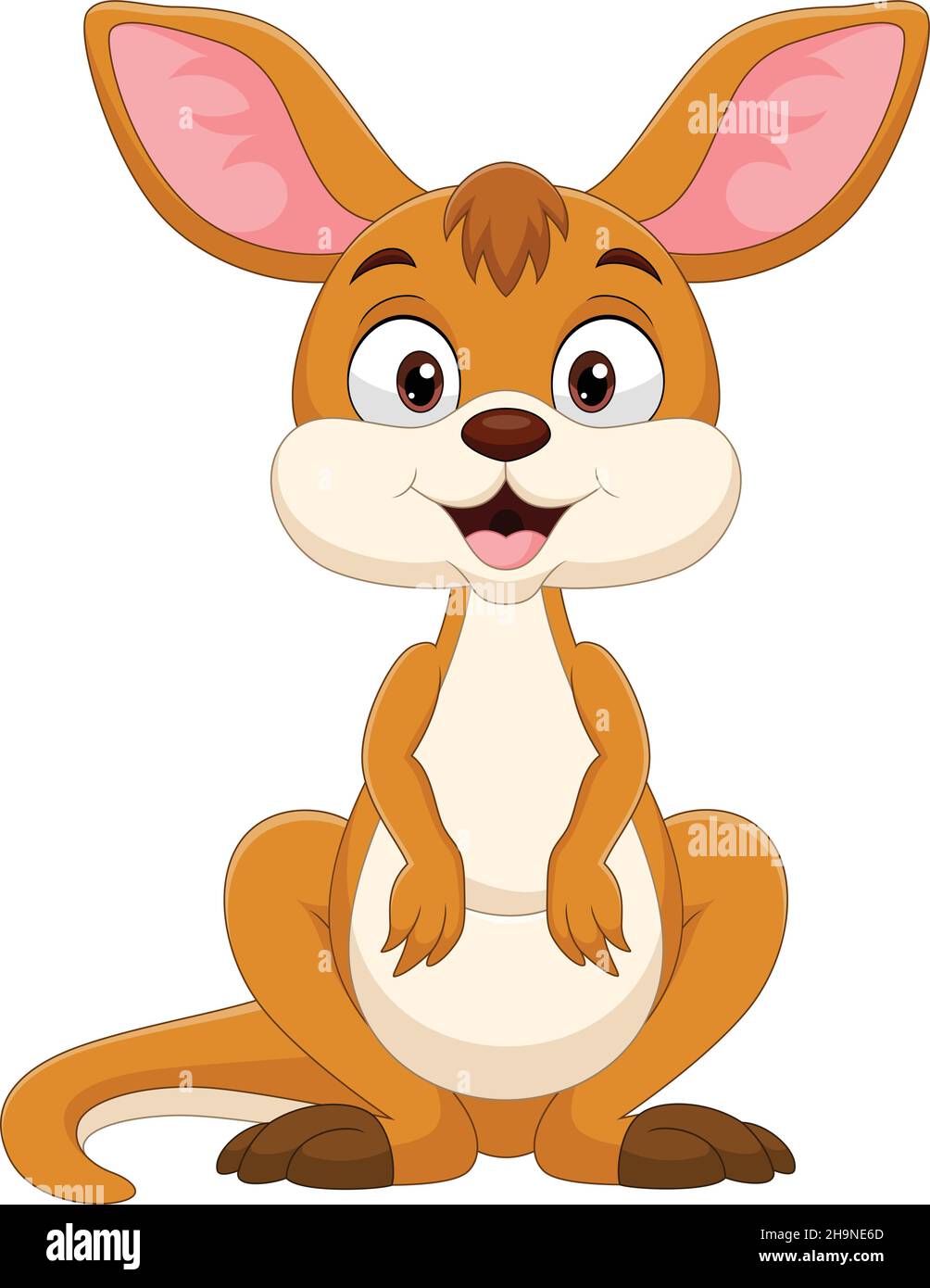 Cute Kangaroo Cartoon
