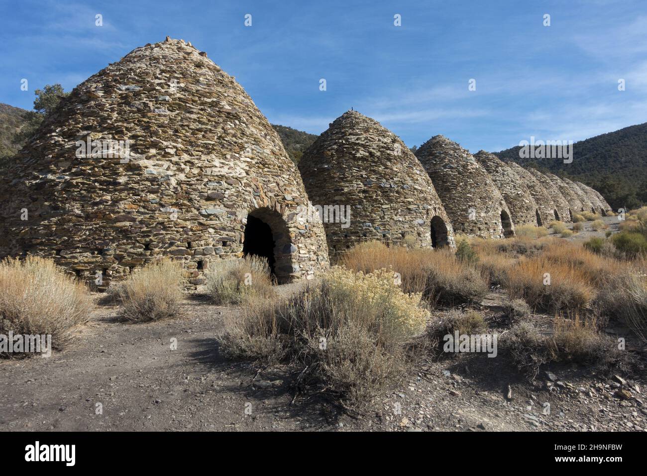 Beehive charcoal kilns in wildrose hi-res stock photography and images ...