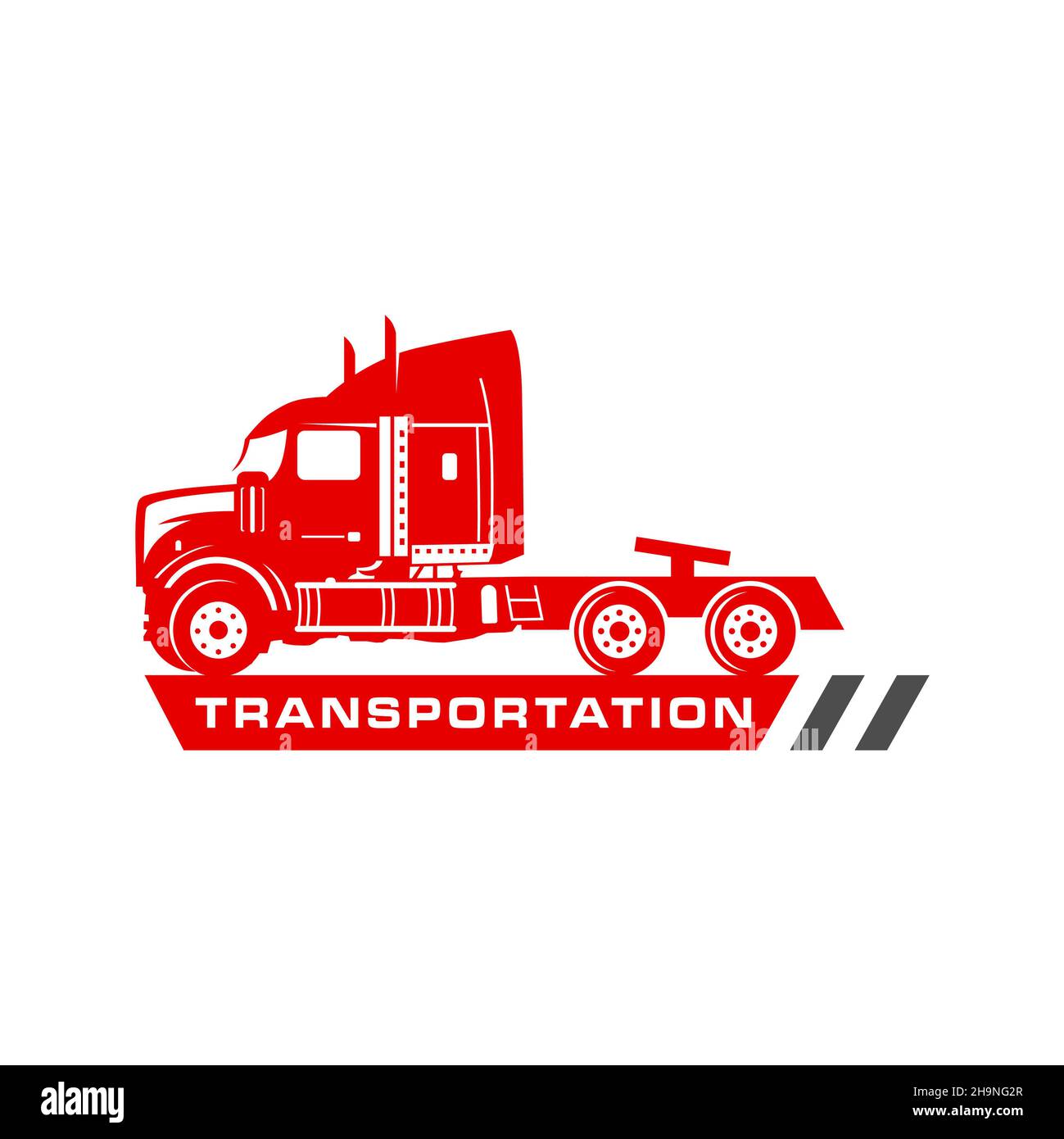 Logistic truck mockup Cut Out Stock Images & Pictures - Alamy