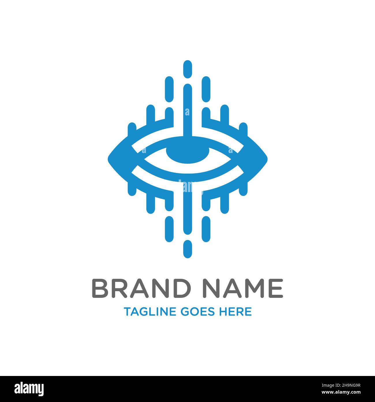 eye health technology logo design Stock Photo - Alamy