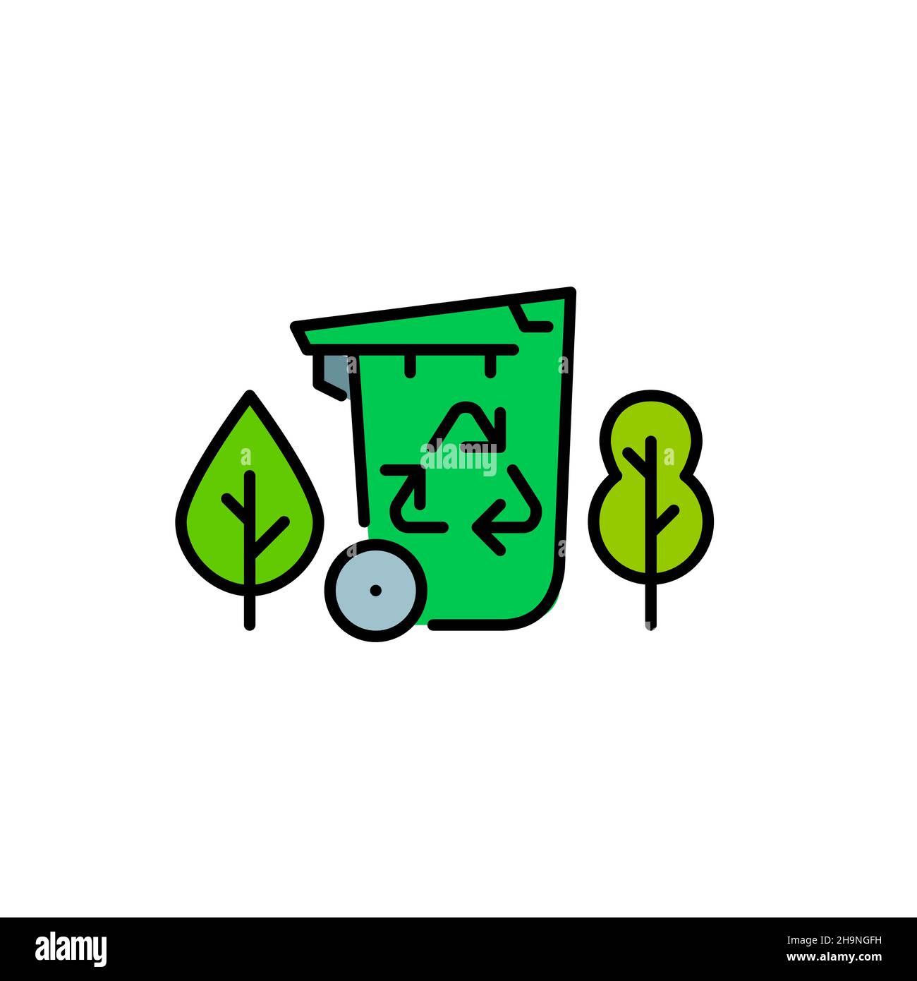 Recycling waster management. Garbage separation as eco-friendly ...