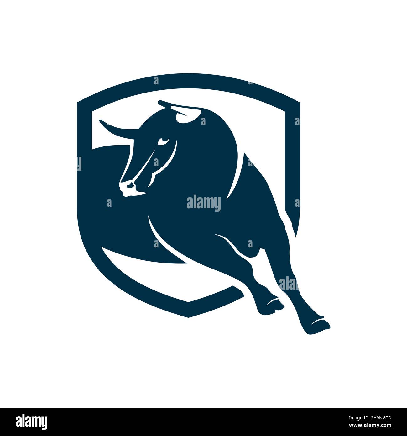 bull head logo design template Stock Photo - Alamy bull head logo design template Stock Photo - Alamy