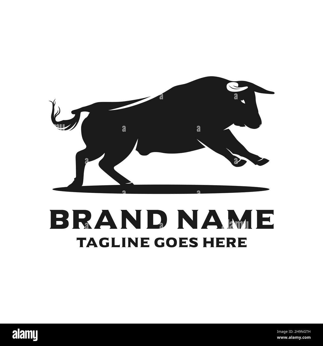 bull head logo design template Stock Photo - Alamy bull head logo design template Stock Photo - Alamy
