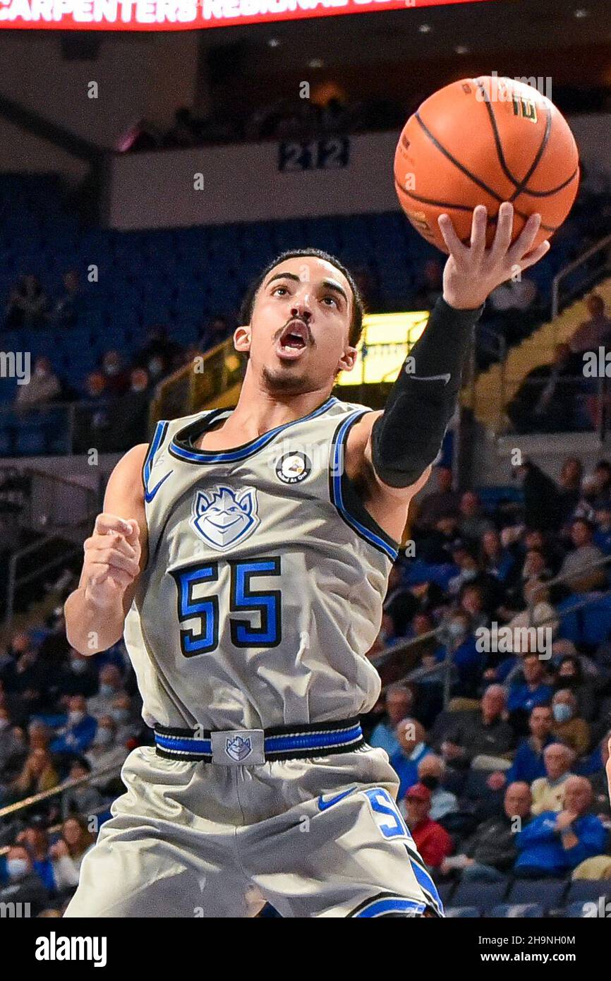 December 07, 2021: Saint Louis Billikens guard DeAndre Jones (55) lays ...