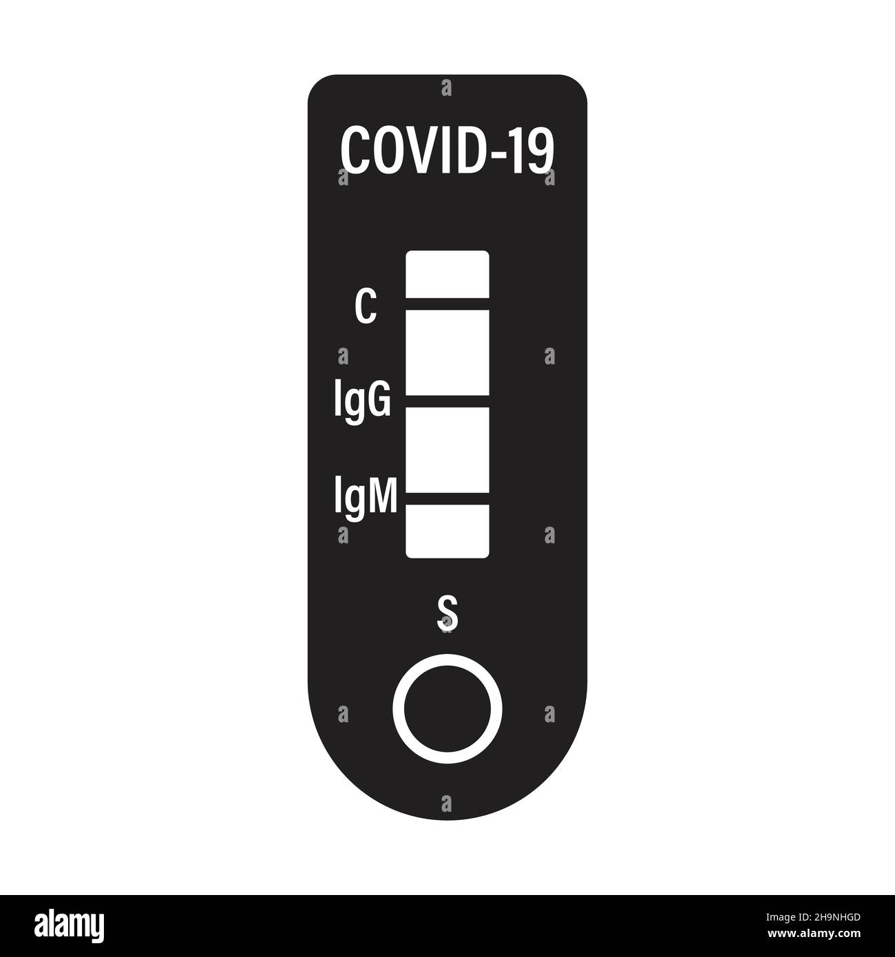 rapid antigen self test (RST) icon vector rapid antigen detection test ...