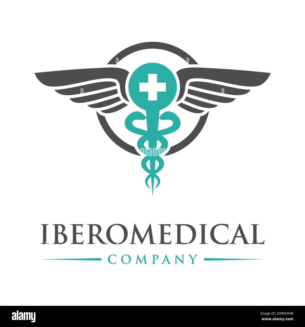 circular health symbol logo design Stock Photo - Alamy