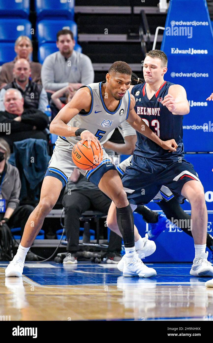 December 07, 2021: Saint Louis Billikens forward Francis Okoro (5 ...
