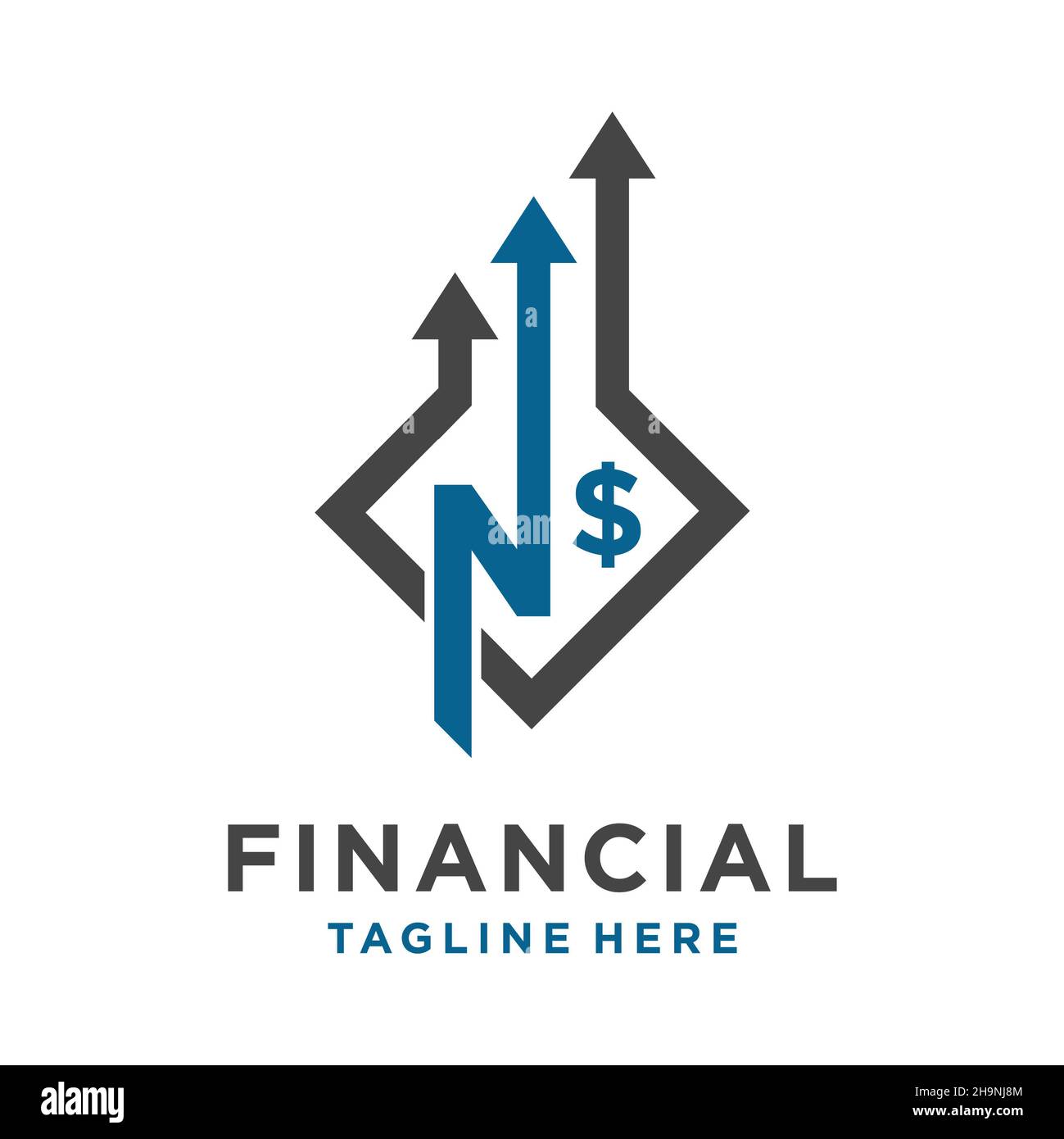 Financial logo vector hi-res stock photography and images - Alamy