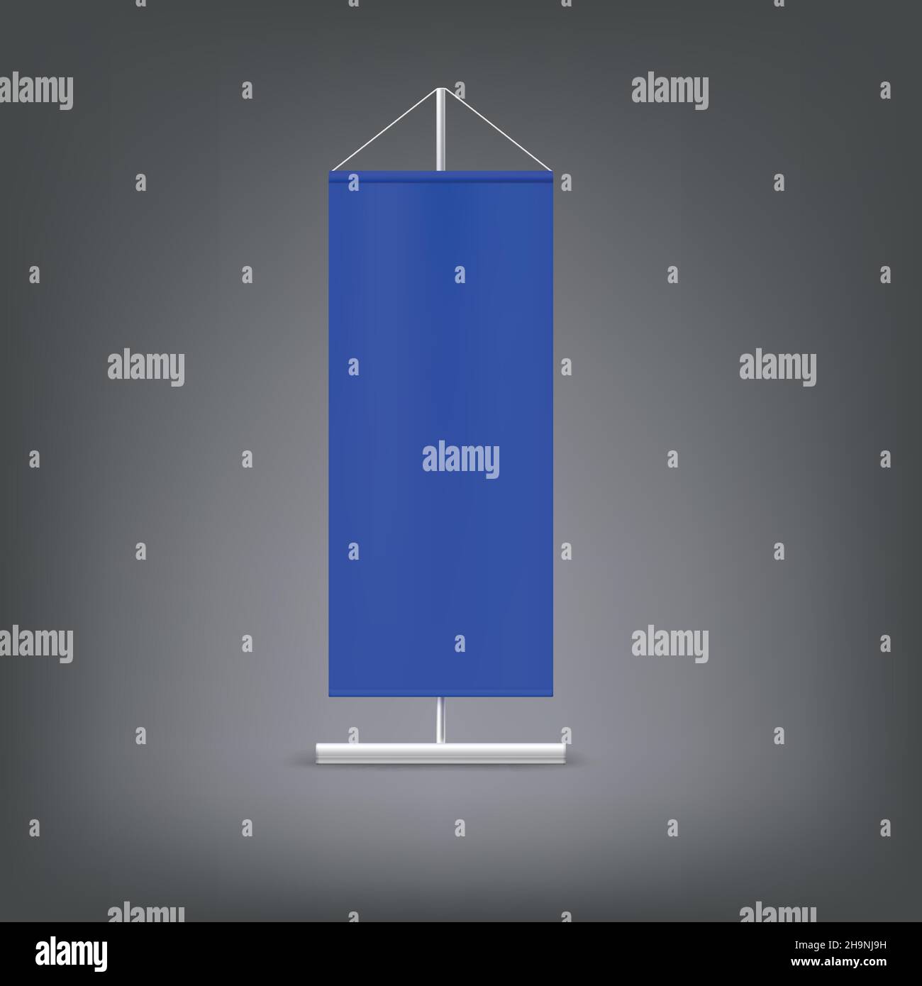 Blue advertising stand. Blank vector illustration Stock Vector Image ...