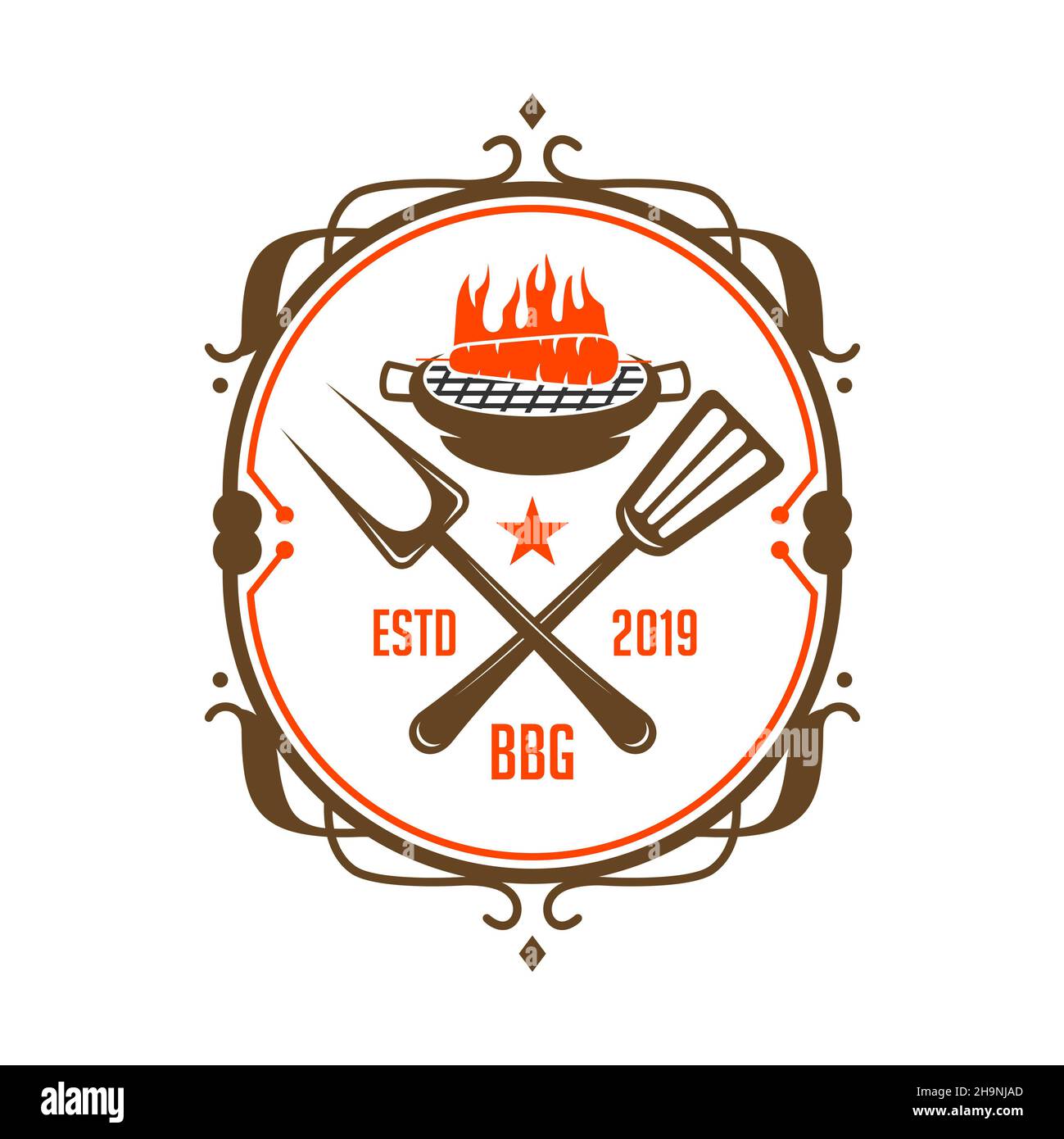 vintage cooking logo your company Stock Photo - Alamy