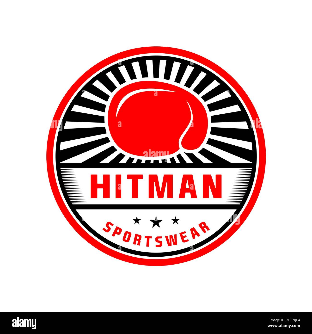 boxing emblem logo your company Stock Photo - Alamy