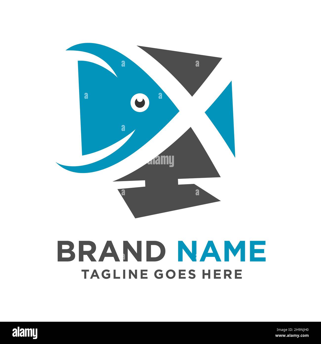 Fishing vector logo design template hi-res stock photography and images ...