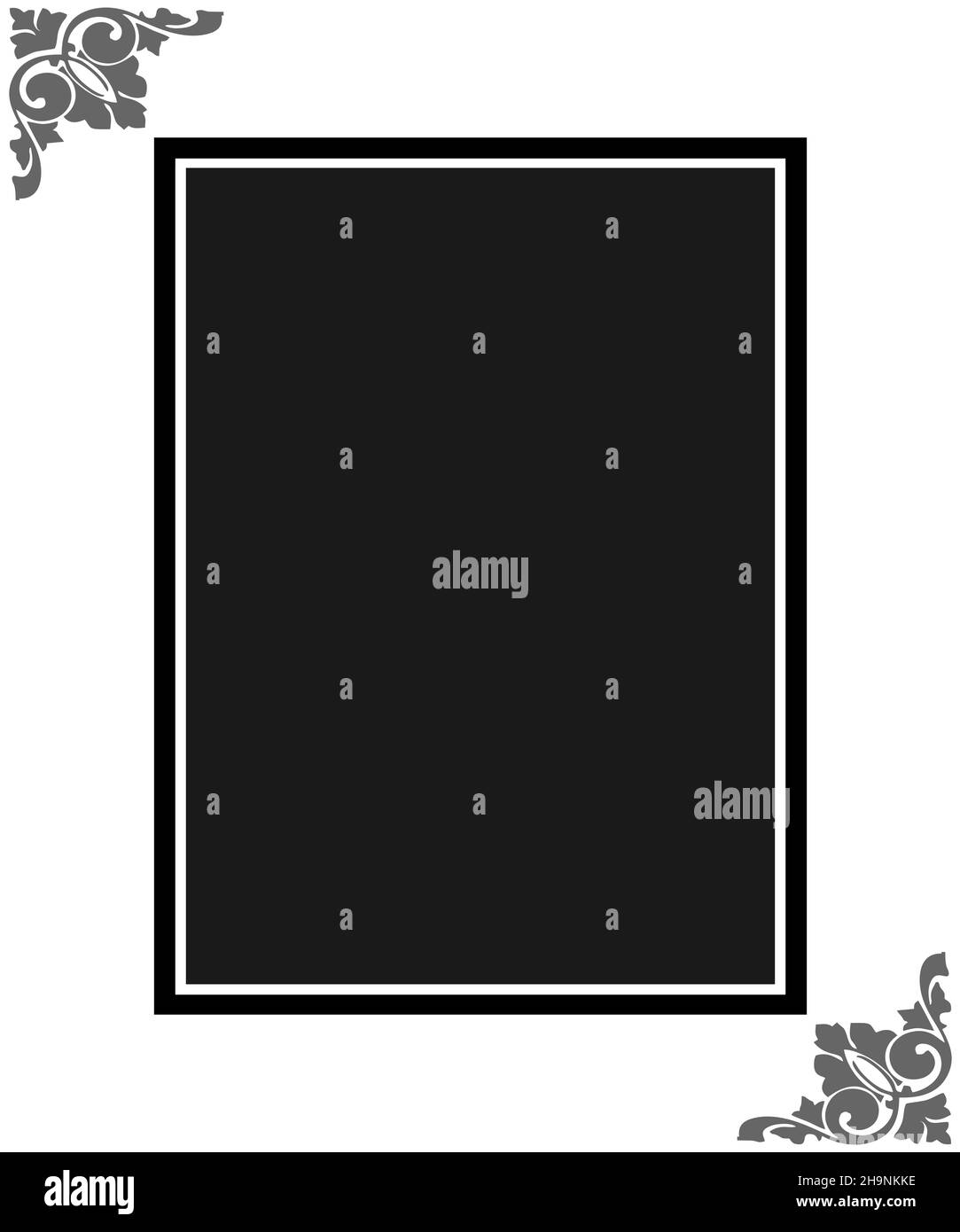 Simple frame vector hi-res stock photography and images - Alamy