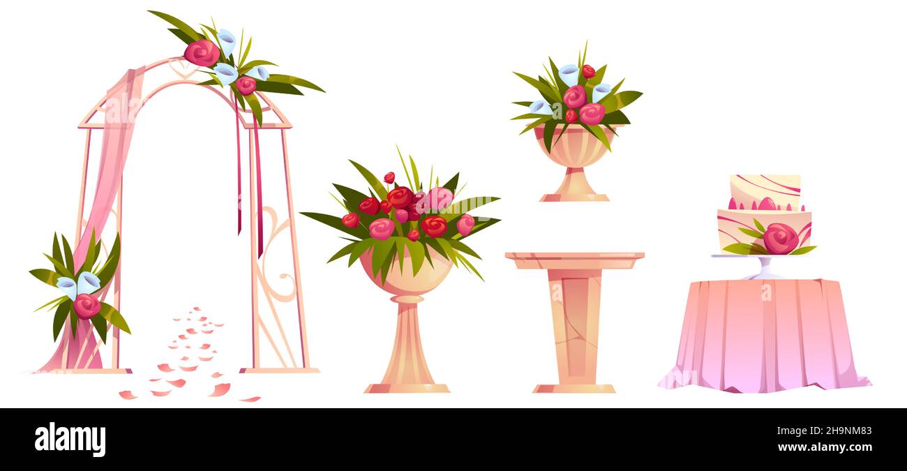 Wedding Flowers Cartoon