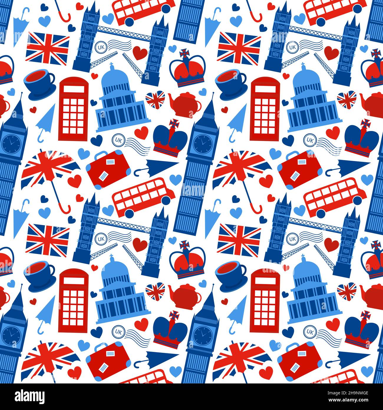 Famous british symbols Stock Vector Images - Alamy