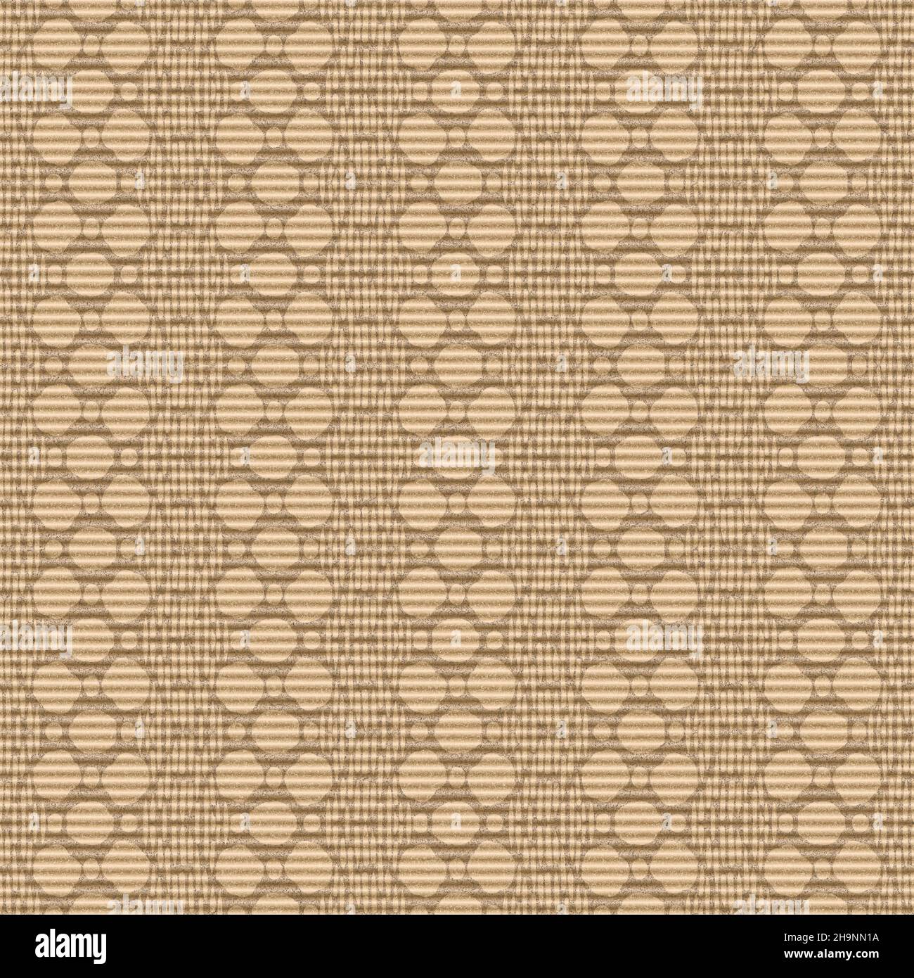 Ecru recycled corrugated pulp card paper texture. Ribbed plain neutral ...
