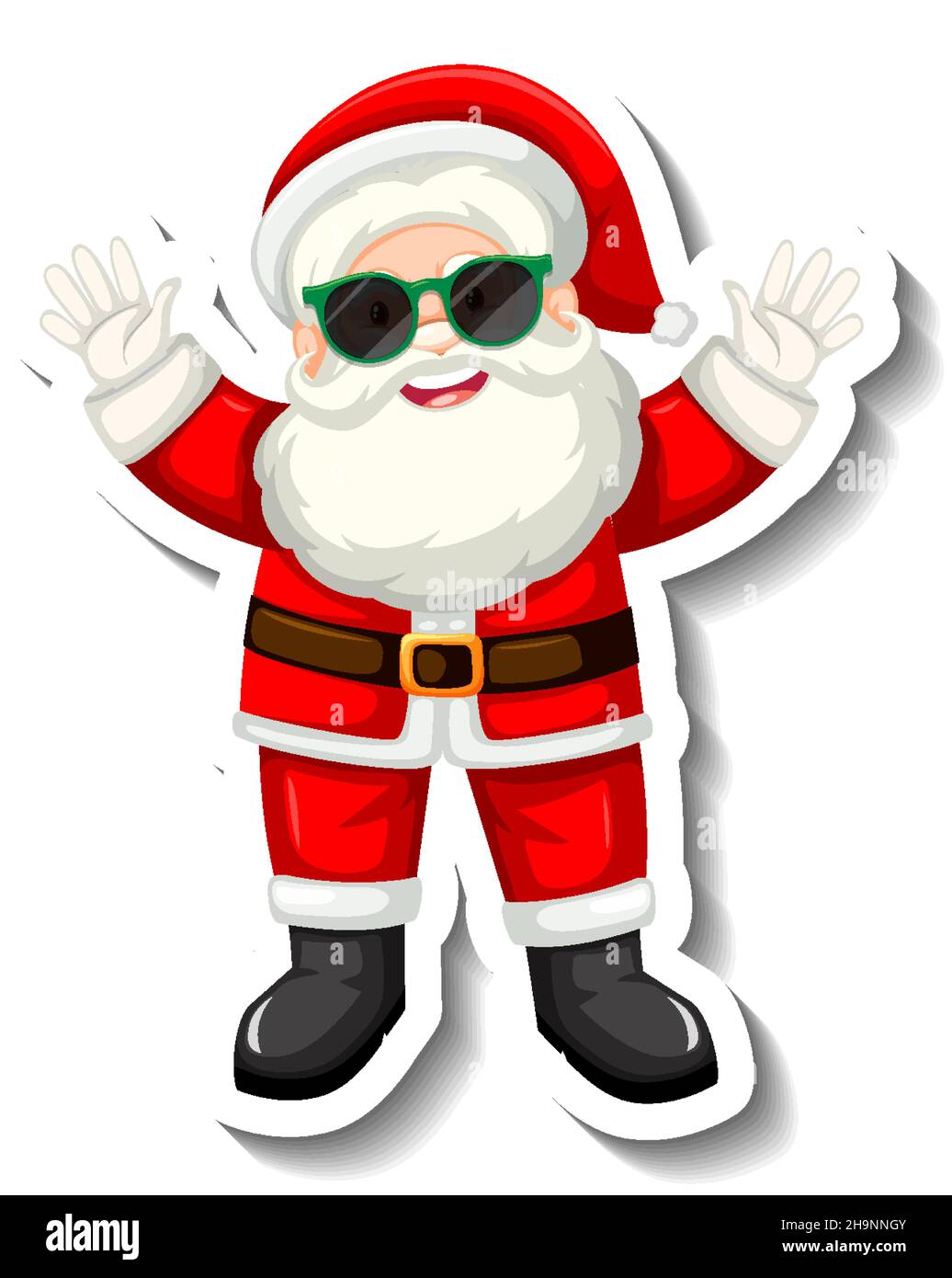 Santa Claus cartoon character illustration Stock Vector Image & Art - Alamy