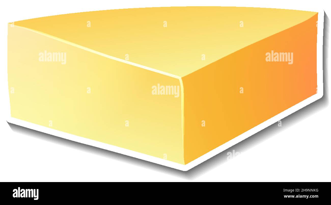 Cheddar cheese in cartoon style illustration Stock Vector Image & Art ...