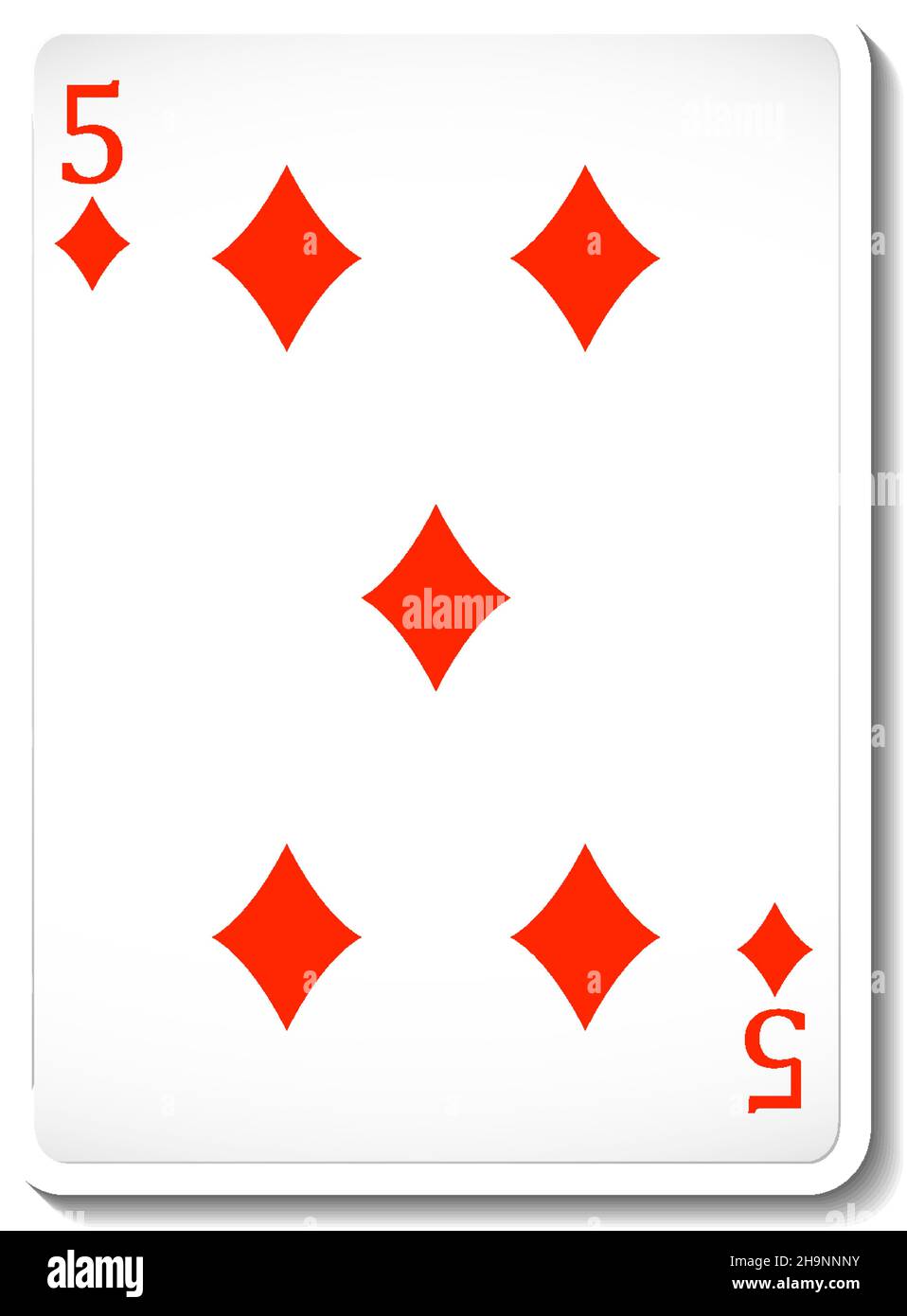 Ace of Diamonds Playing Card Isolated illustration Stock Vector Image ...