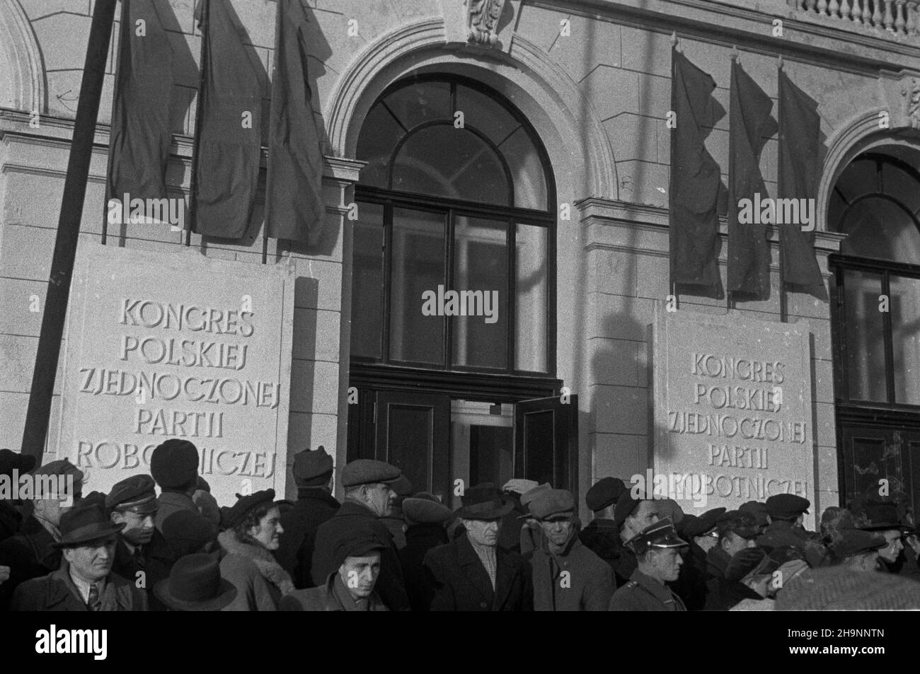 Warszawa, 1948-12-15. Kongres Zjednoczeniowy Polskiej Partii Robotniczej (PPR) i Polskiej Partii ...