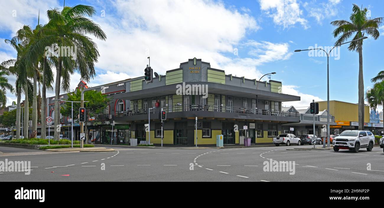 Art Deco heritage buildings in Mackay City, queensland, australia Stock ...