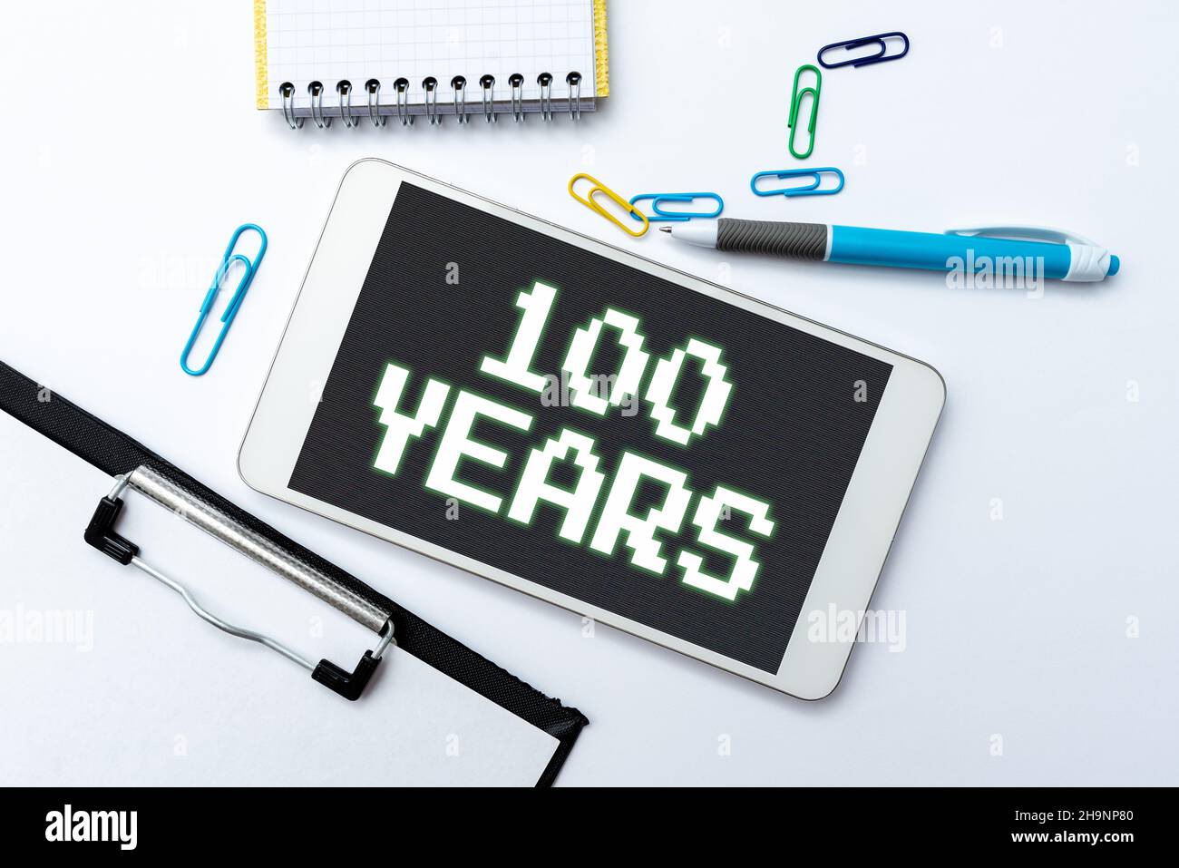 Sign displaying 100 Years. Business approach Remembering special day ...
