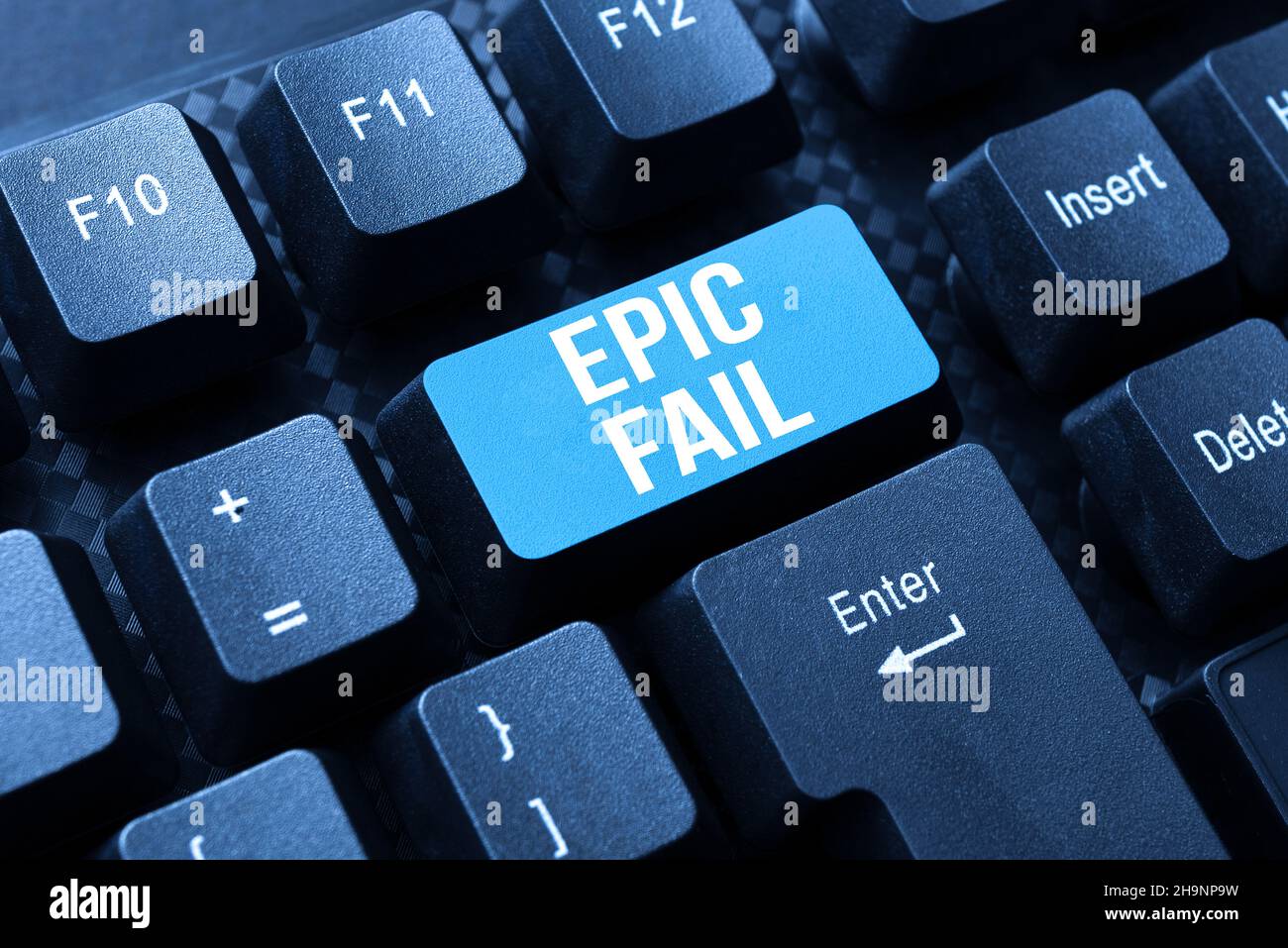 Sign displaying Epic Fail. Business approach a spectacularly ...