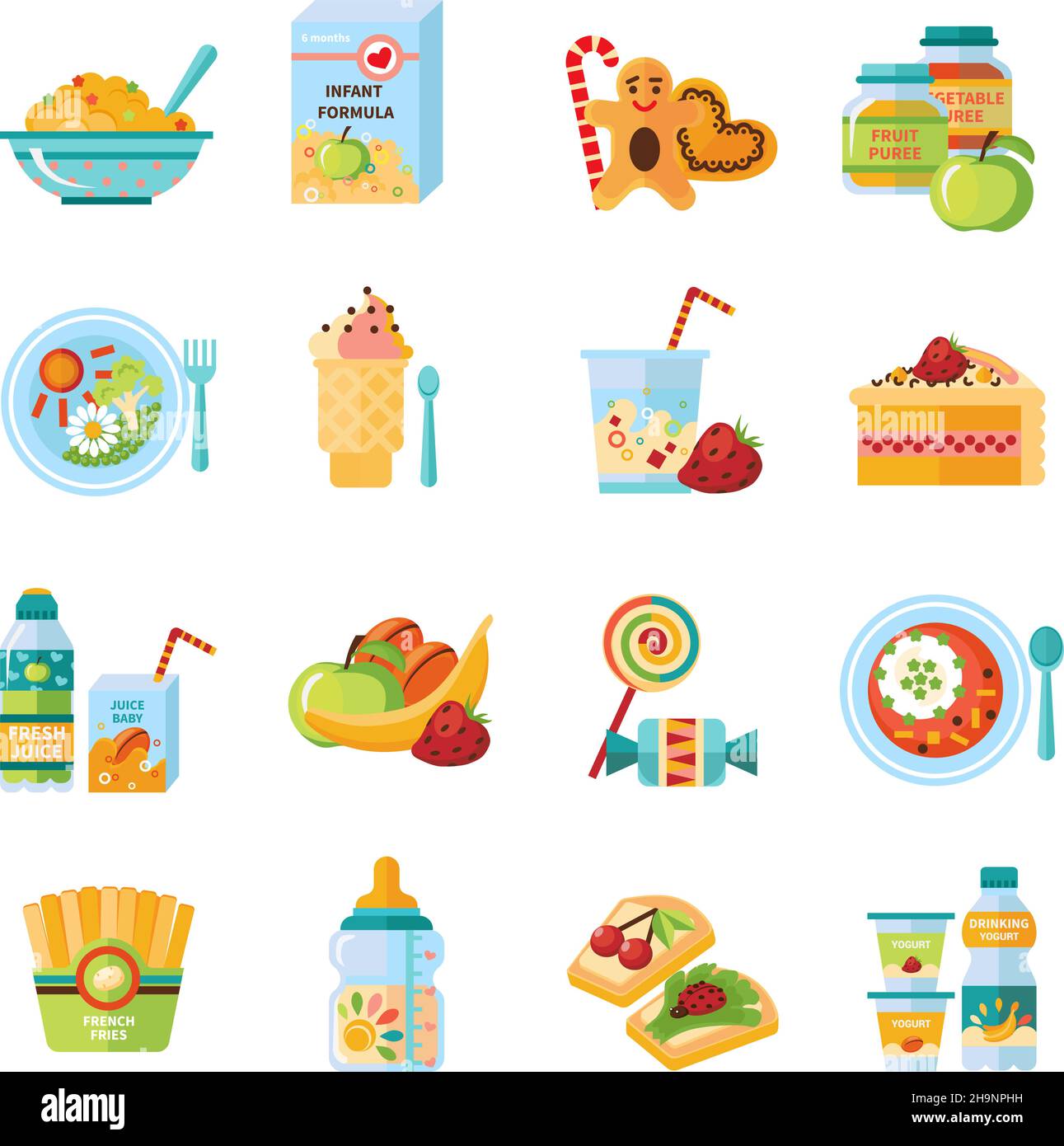 Infant formula milk Stock Vector Images - Alamy