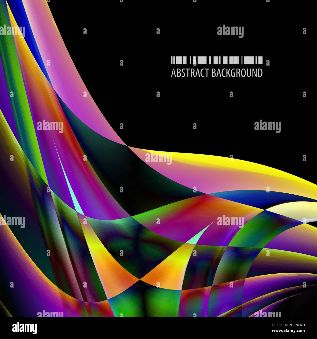 Abstract colorful background graphics template with blended multiple ...