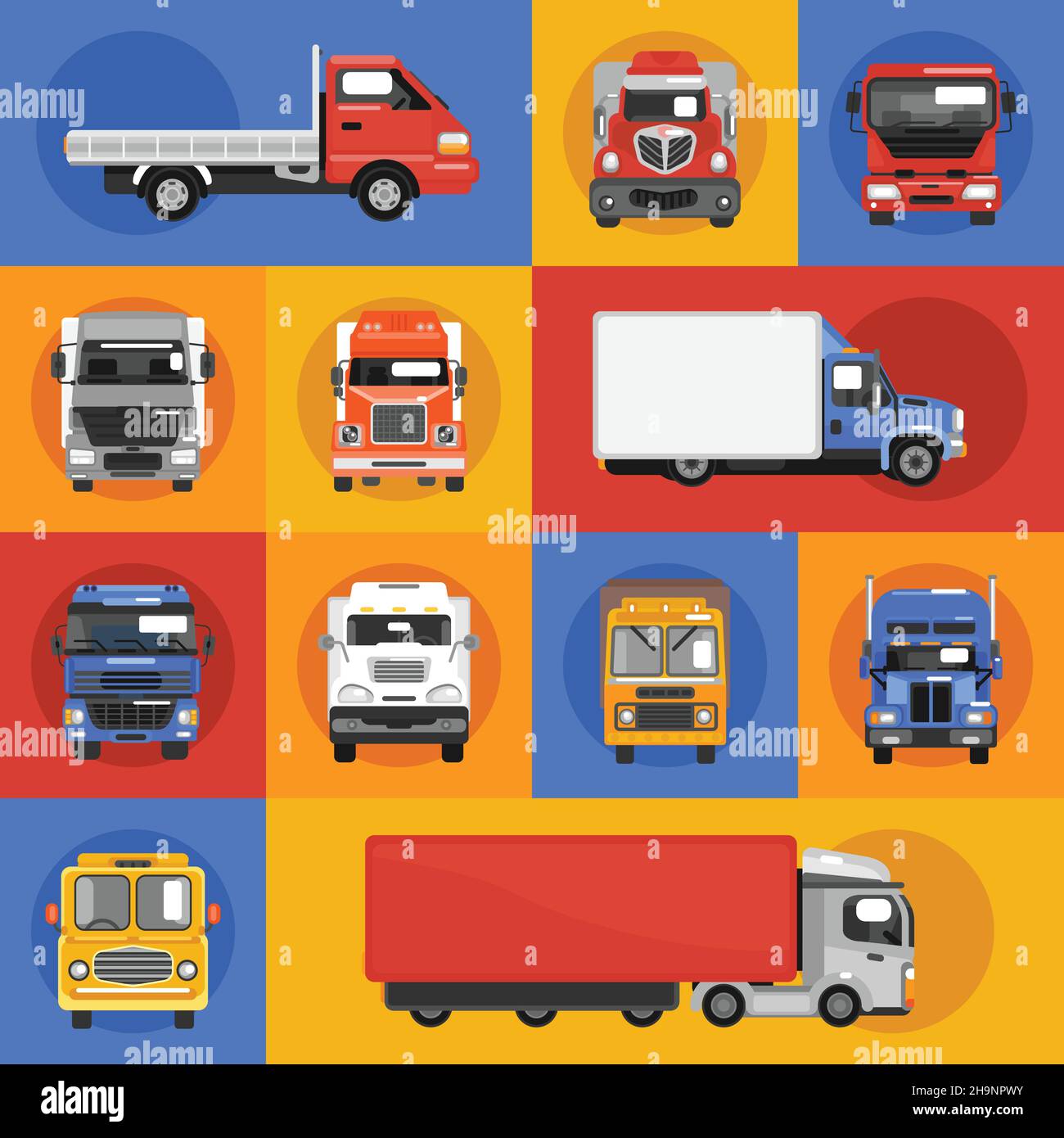 Car hauler icons Stock Vector Images - Alamy