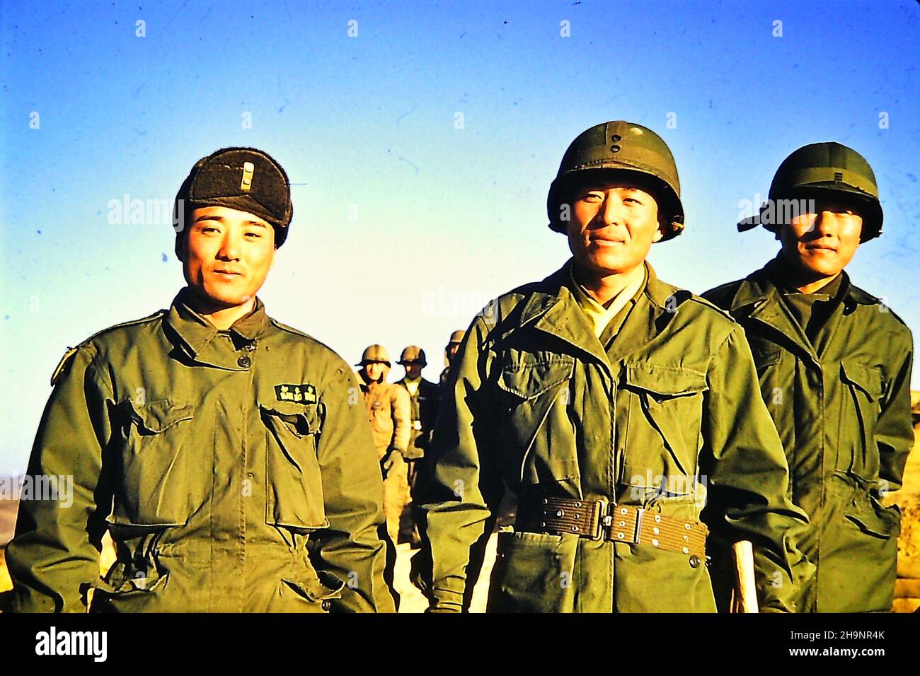 Korea 1950s - Three Soldiers Stock Photo - Alamy