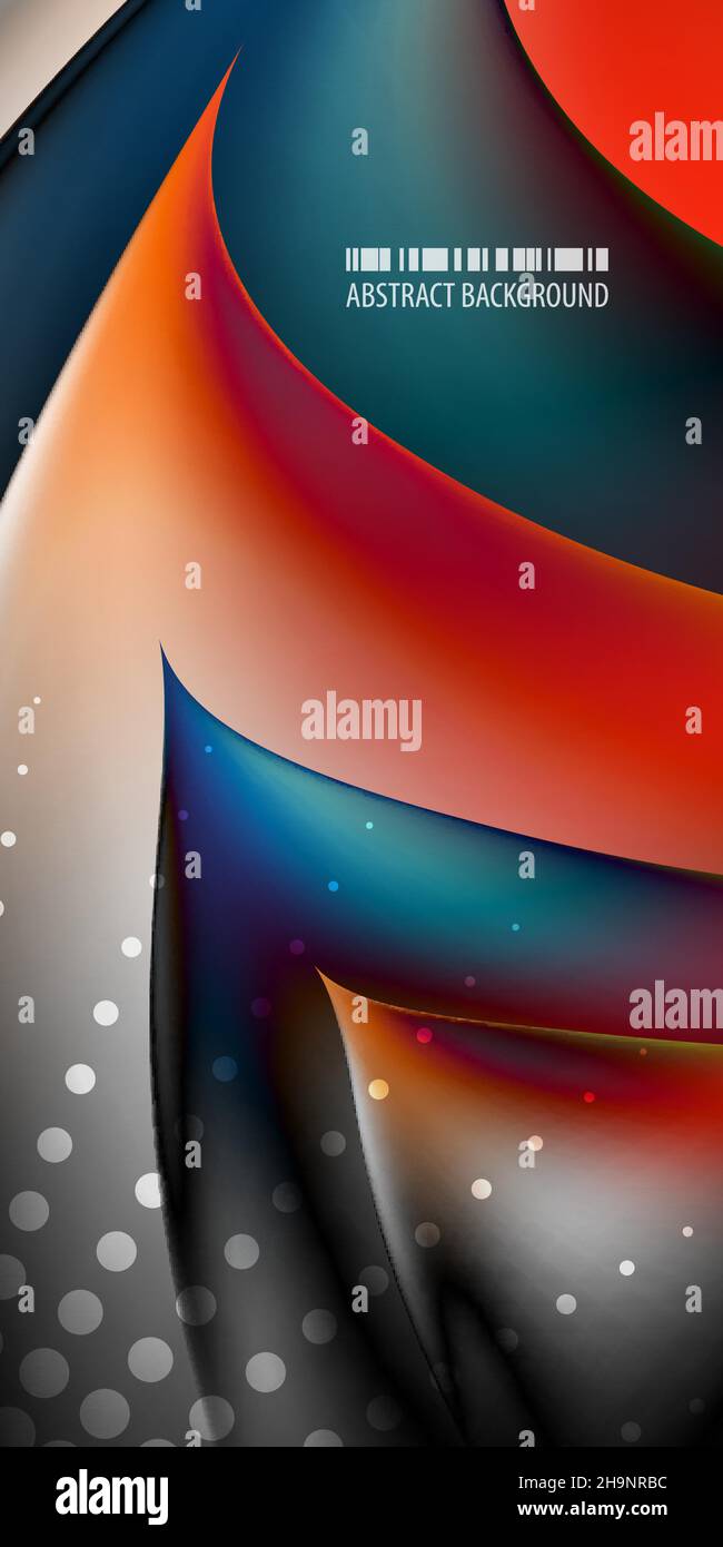 Abstract colorful background graphics template with blended multiple ...